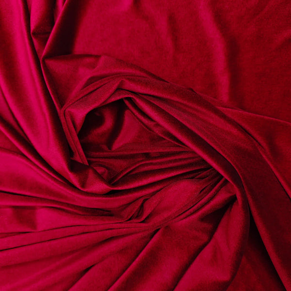 Catifea Elastică Roșu Închis | Material Elegant 150 cm – Ahura